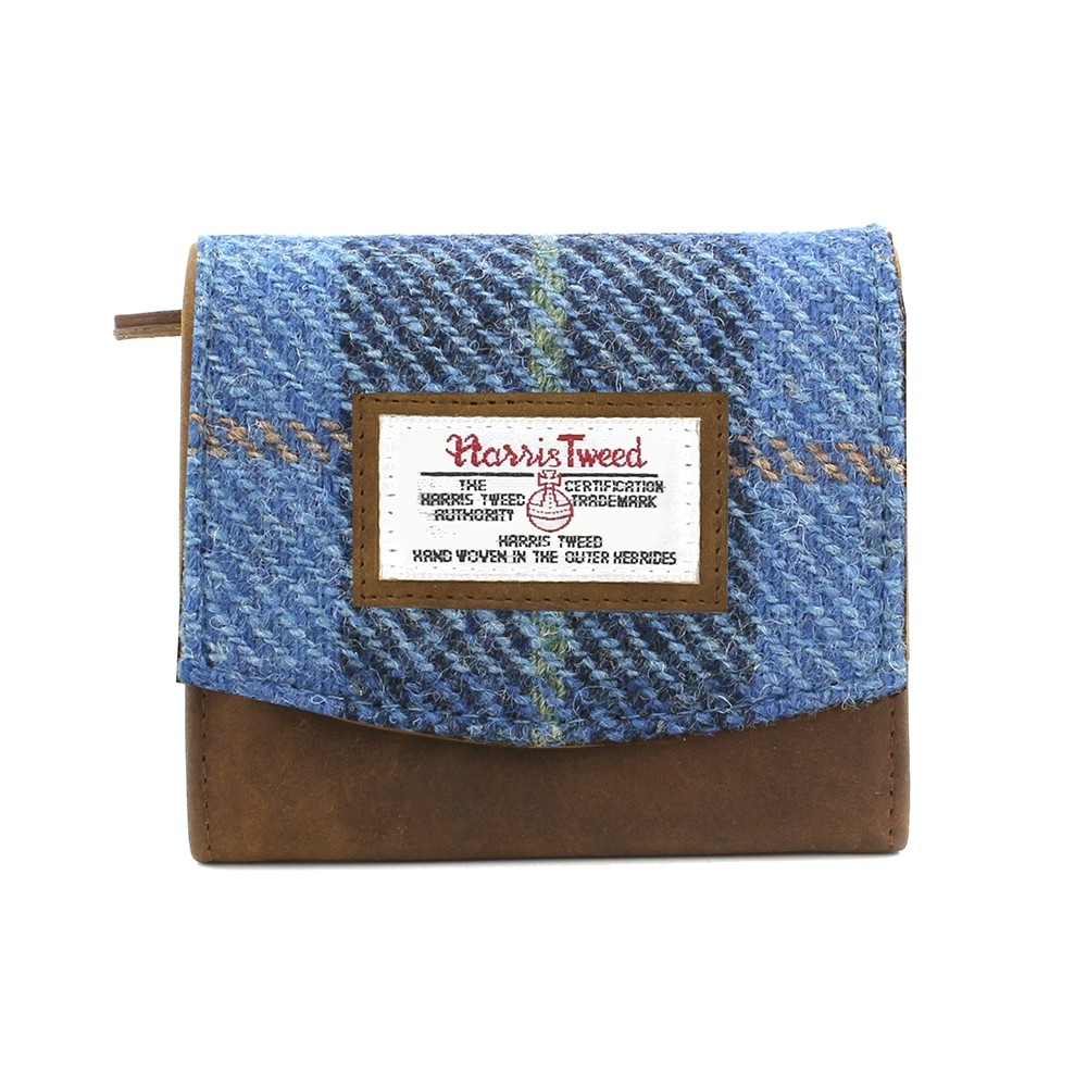 Harris Tweed Castlebay Blue Small Purse | Piper Store